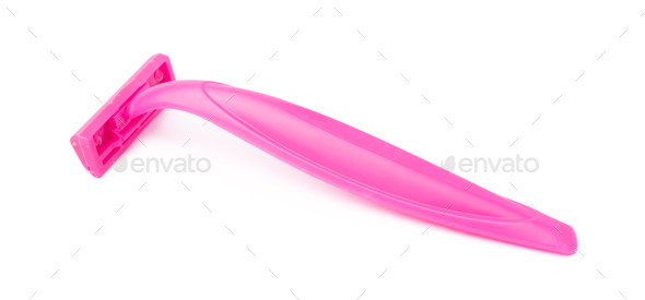 Female pink razor shaver isolated on white background Stock Photo by ...
