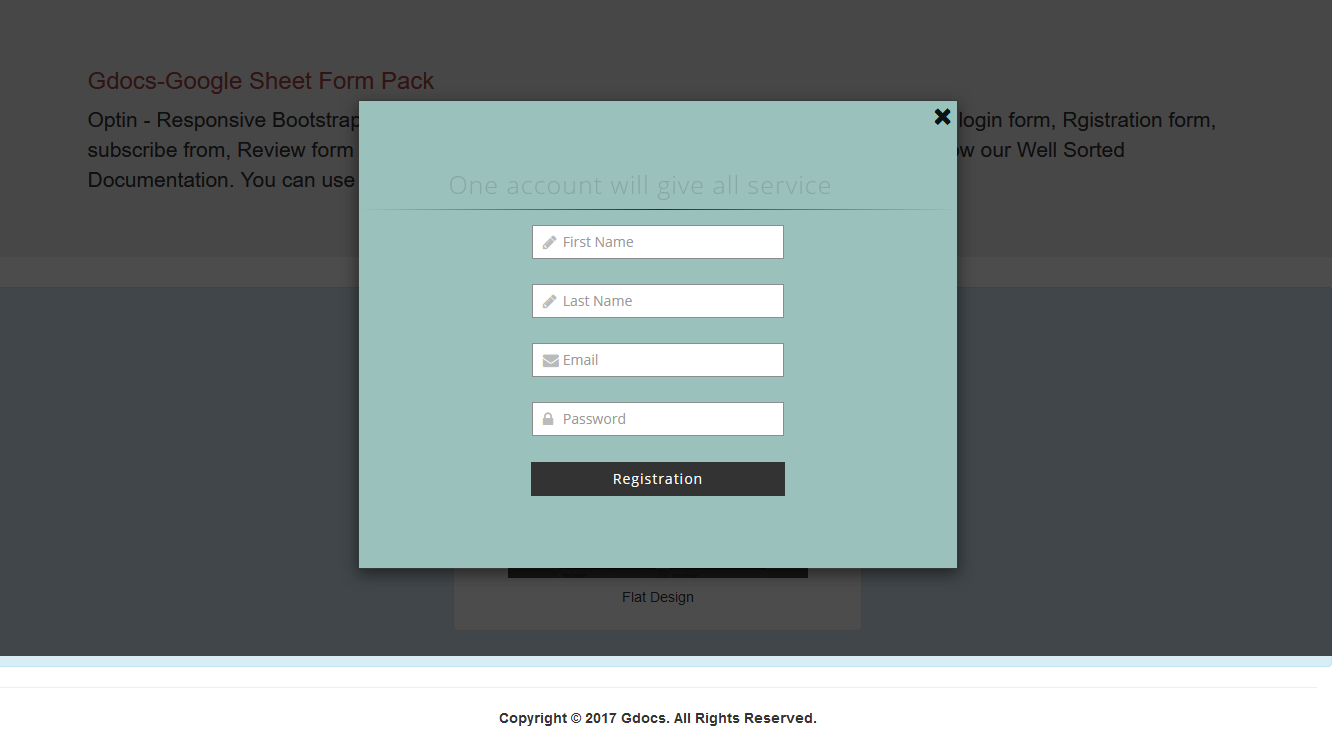 Gdocs - Google Sheet Form Pack by Designcollection | CodeCanyon