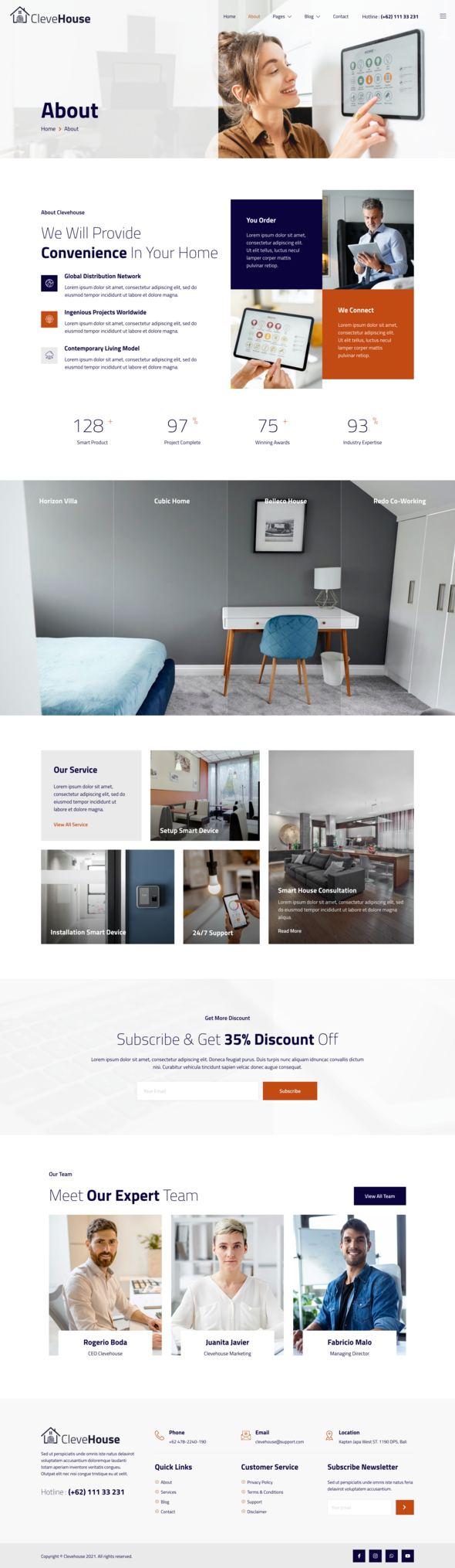 Clevehouse – Smart Home Automation Elementor Template Kit by jegtheme