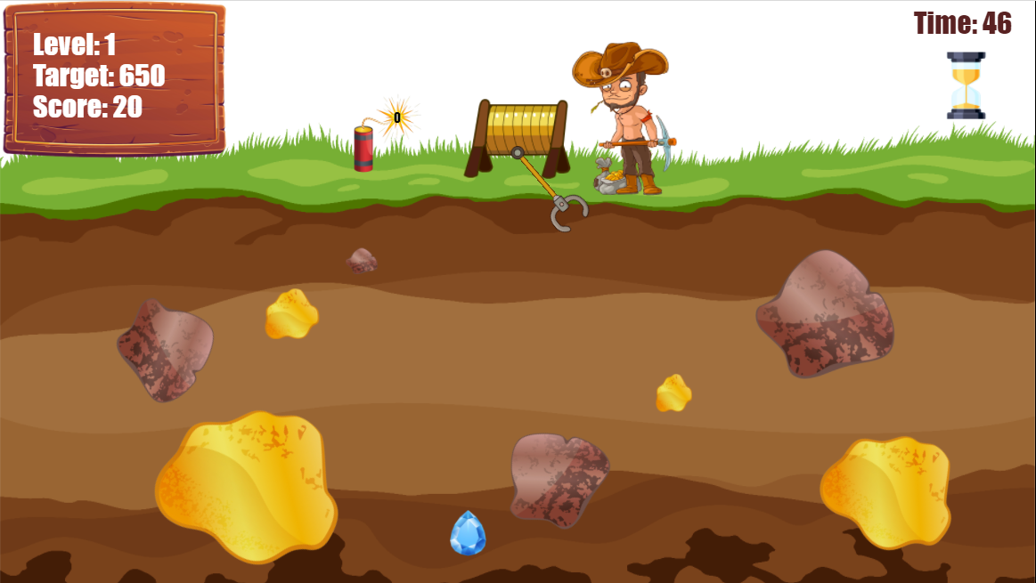 Gold mine - Casual game- HTML5 by BassoGames | CodeCanyon
