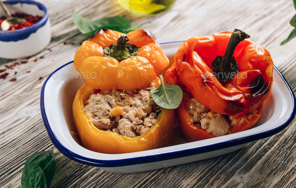 stuffed paprika peppers Stock Photo by YMikhaylova | PhotoDune
