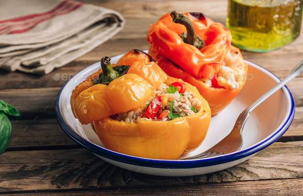 stuffed paprika peppers Stock Photo by YMikhaylova | PhotoDune