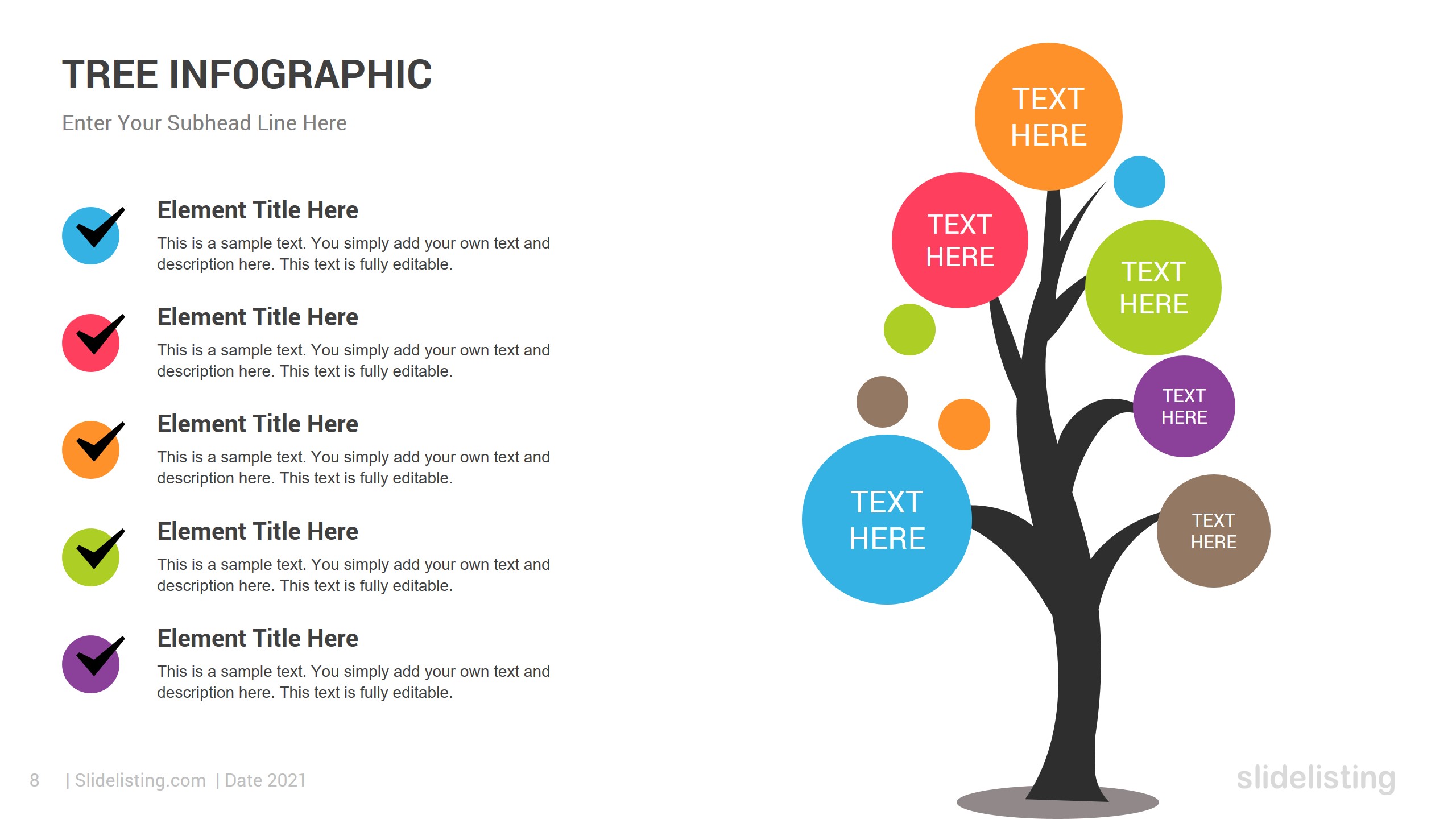 Tree Infographic PowerPoint Template, Presentation Templates | GraphicRiver