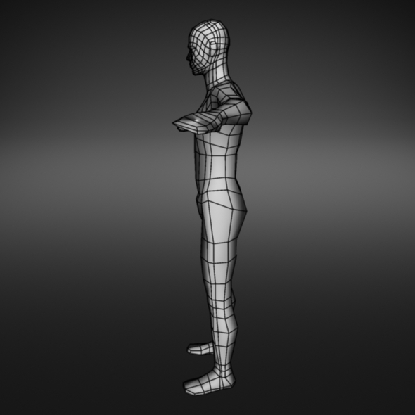 Low poly Base mesh (Male) by gazisohan | 3DOcean