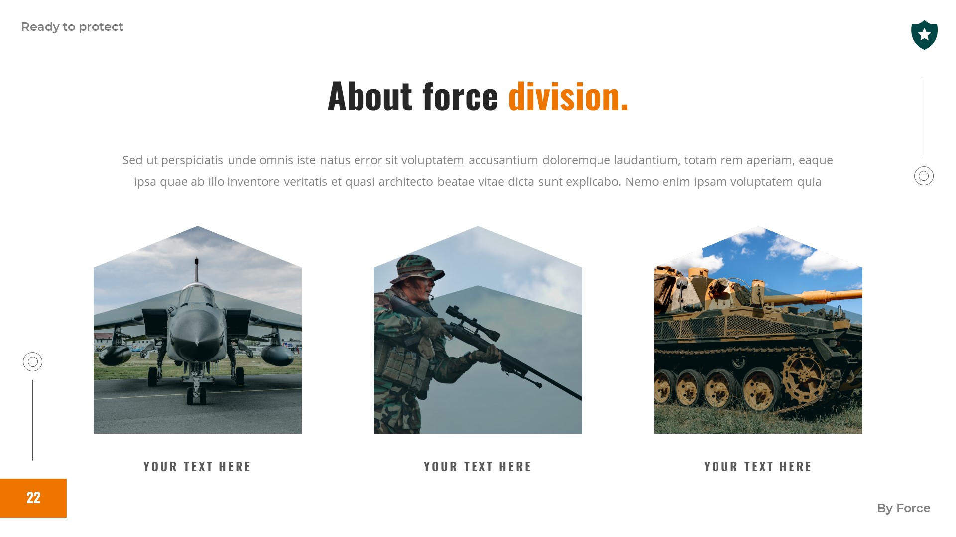 FORCE - Army Military Police PowerPoint Template, Presentation Templates