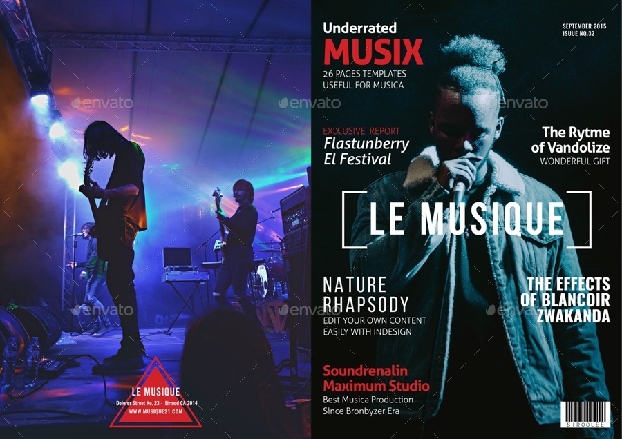 Music Magazine, Print Templates | GraphicRiver