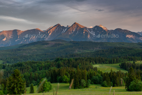 Summer Sunset in Lapszanka Valley in Poland Stock Photo by merc67 ...