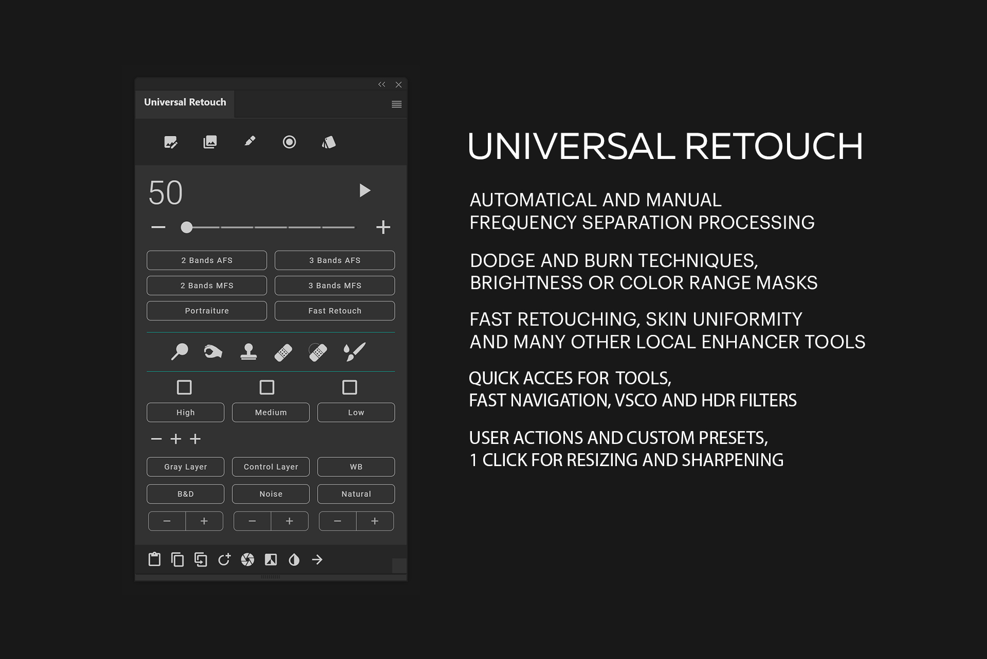 Retouch Panel for Photoshop, Add-ons | GraphicRiver