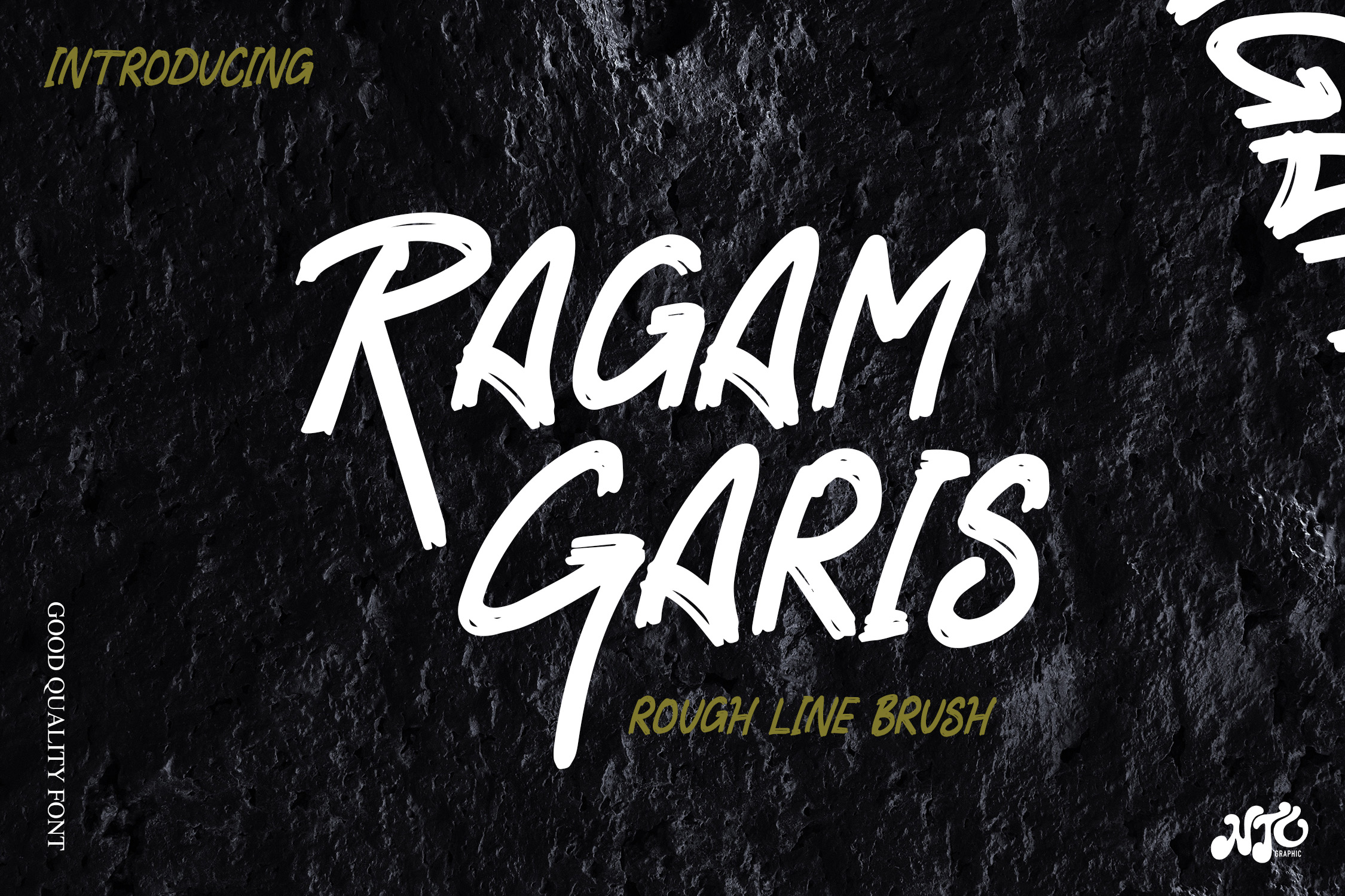 RAGAM GARIS Brush Font, Fonts | GraphicRiver