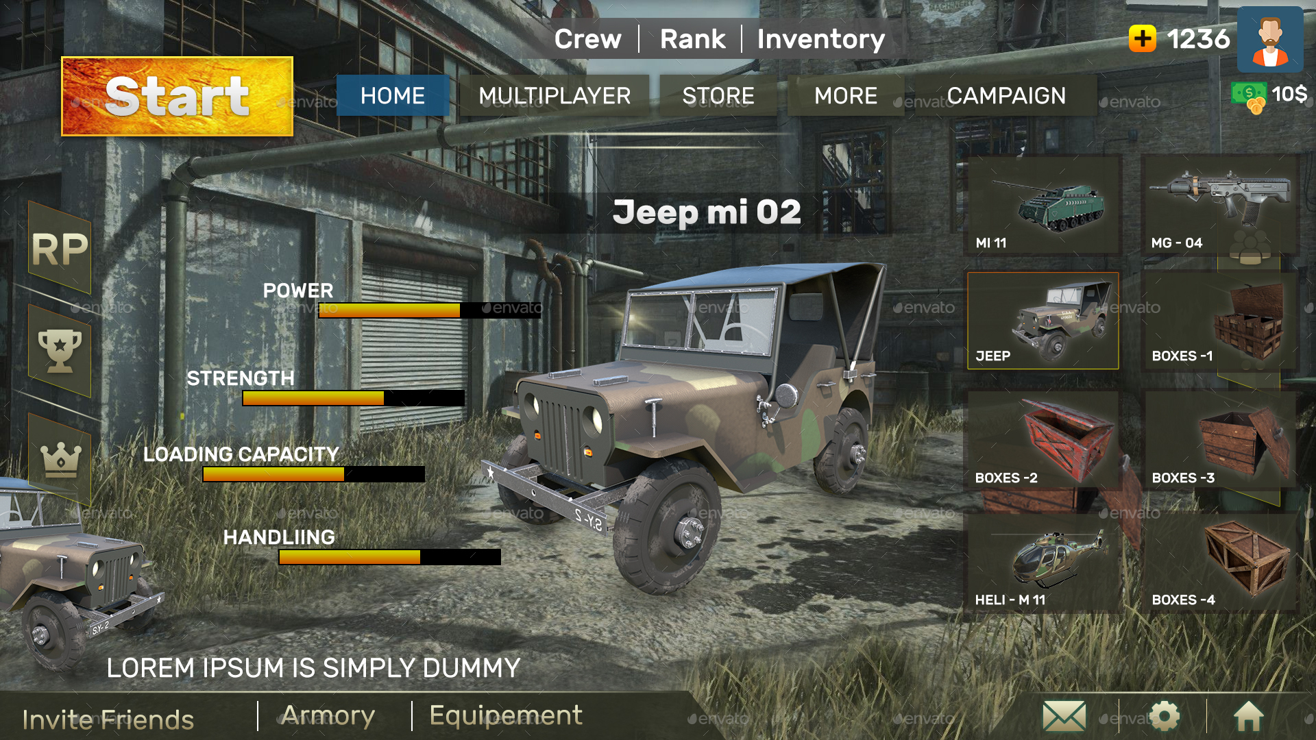 FPS War Fare UI Kit-2D First Person GUI Pack, Game Assets | GraphicRiver