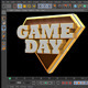 Game Day Cinema 4D 3D Text File by loswl | 3DOcean