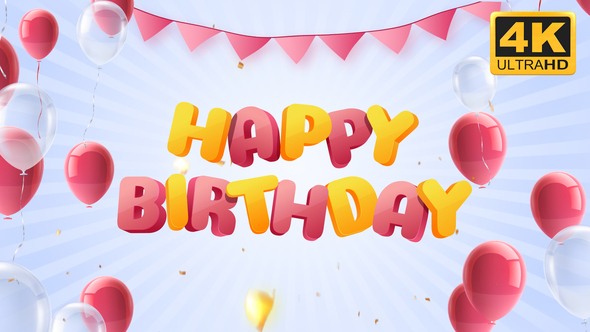 Happy Birthday Celebration, Motion Graphics | VideoHive