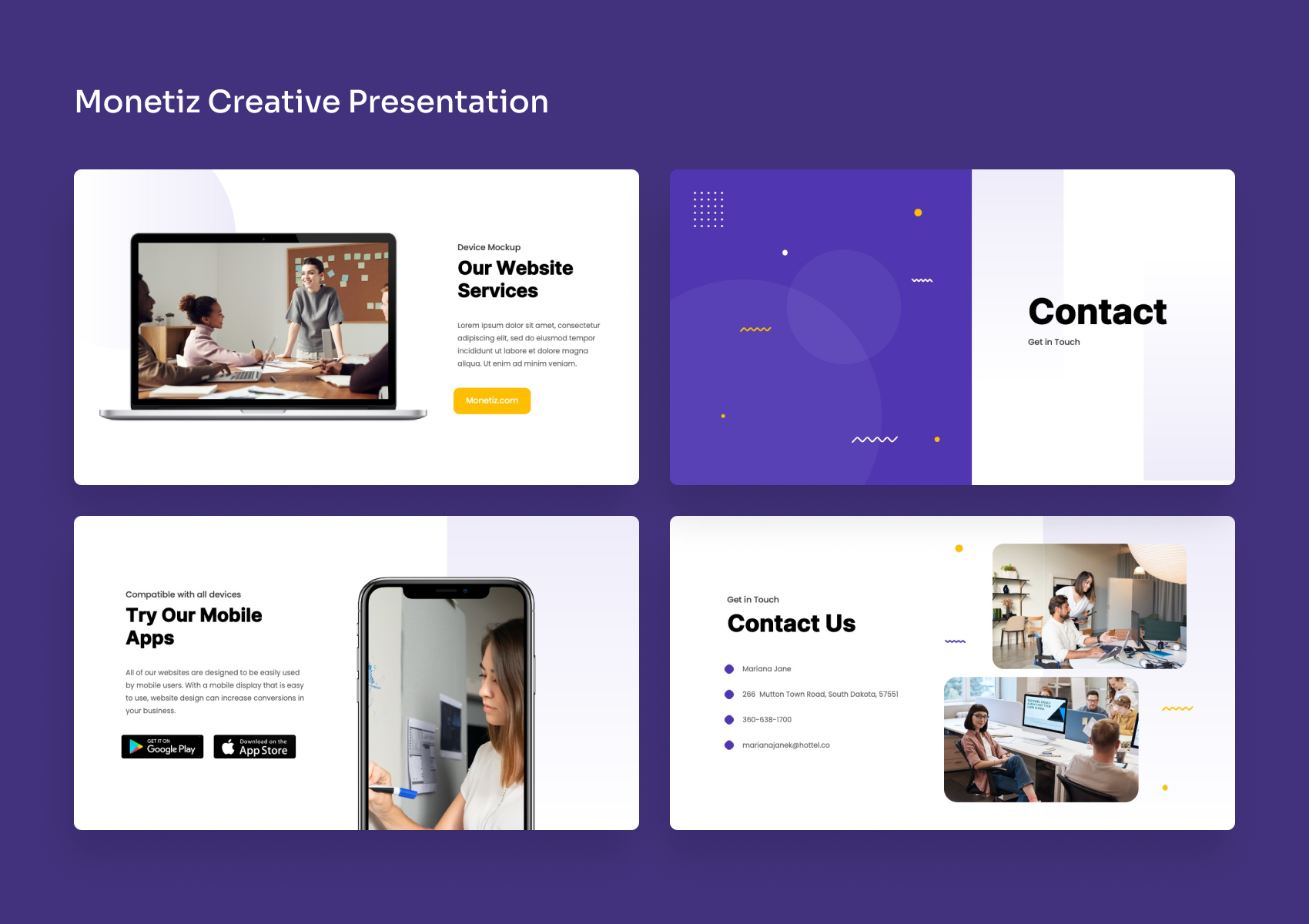 Monetiz - Creative Keynote Presentation, Presentation Templates ...