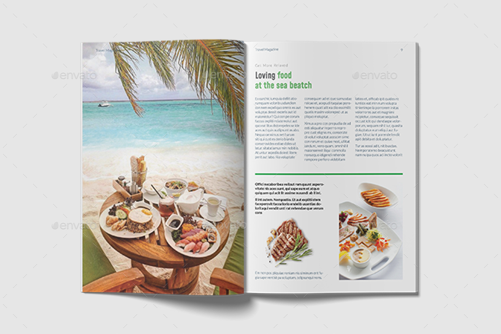 Travel Magazine Template, Print Templates | GraphicRiver