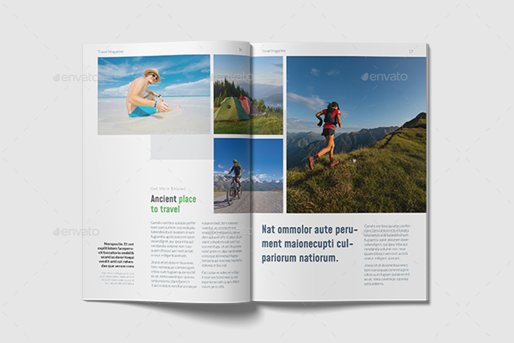 Travel Magazine Template, Print Templates | GraphicRiver