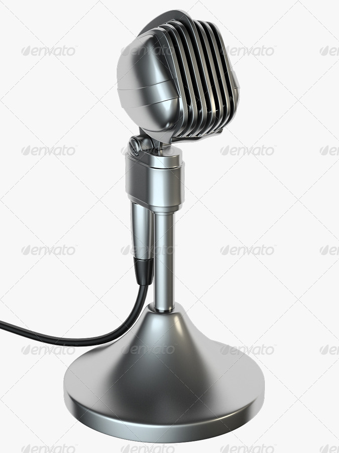 2 Microphone Renders, Graphics | GraphicRiver