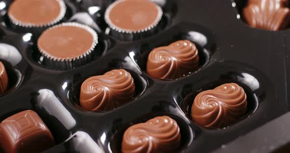 Mixed chocolate box, Stock Footage | VideoHive