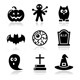 Halloween black icons set - pumpkin, witch, ghost, Vectors | GraphicRiver