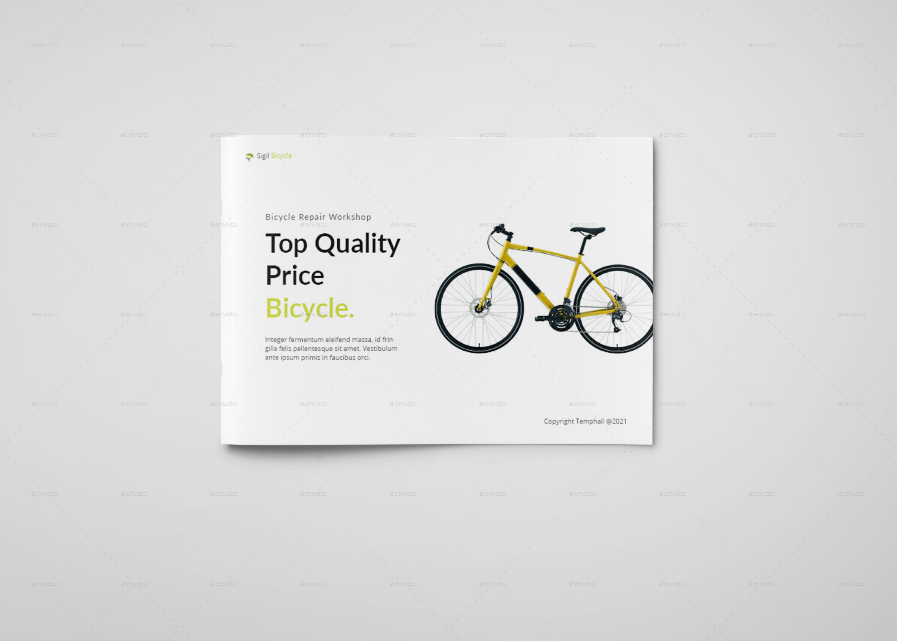Sigil Bicycle Brochure A5 Template, Print Templates | GraphicRiver