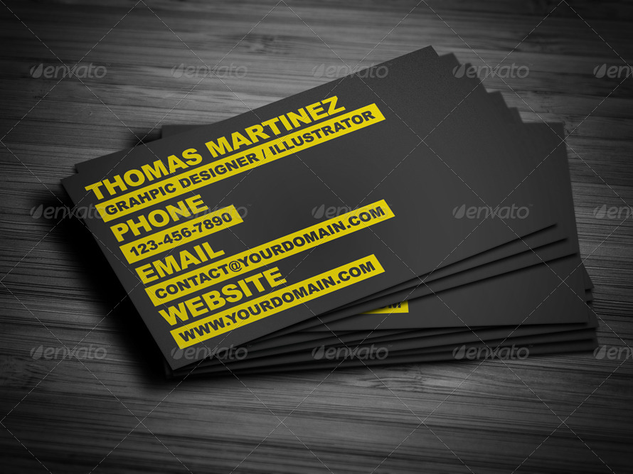 Typography Business Card, Print Templates | GraphicRiver