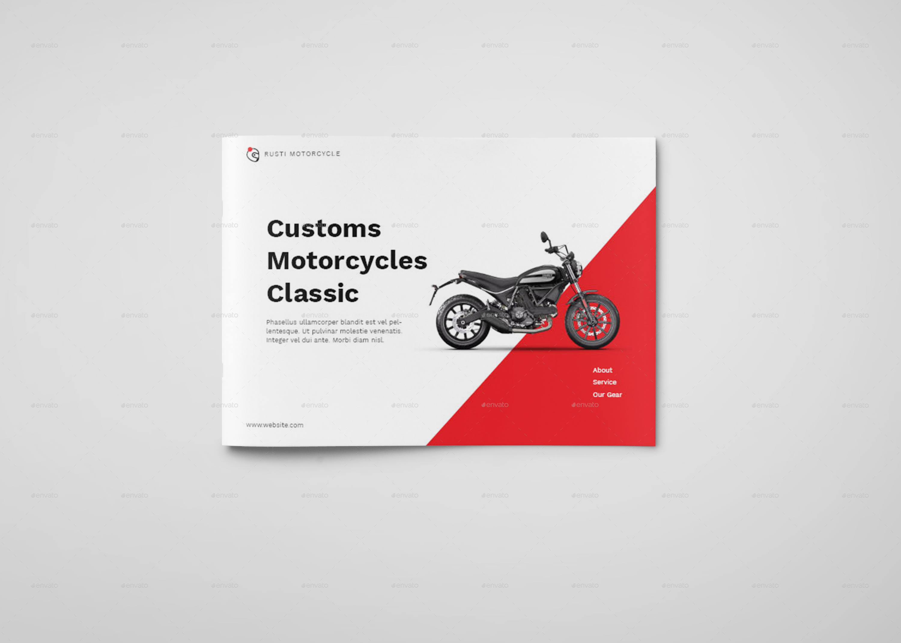 Custom Motor Brochure A5 Template, Print Templates | GraphicRiver