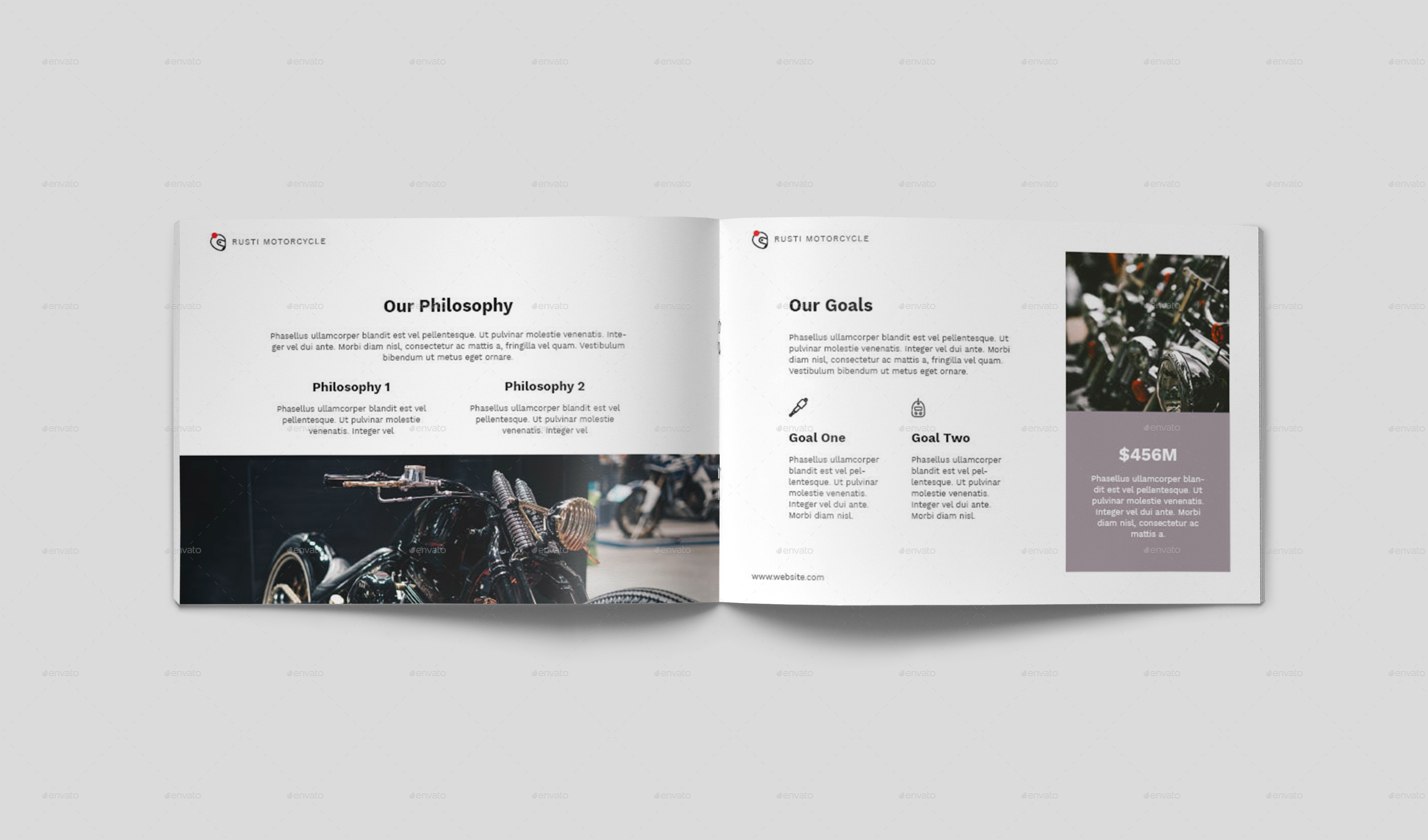 Custom Motor Brochure A5 Template, Print Templates | GraphicRiver