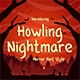 Howling Nightmare - Horror Font, Fonts | GraphicRiver