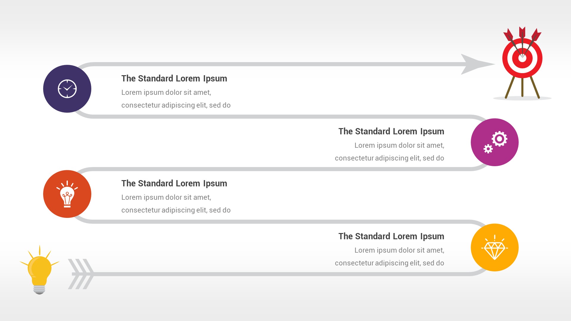 Goals Infographics Keynote & Illustrator Presentation, Presentation ...