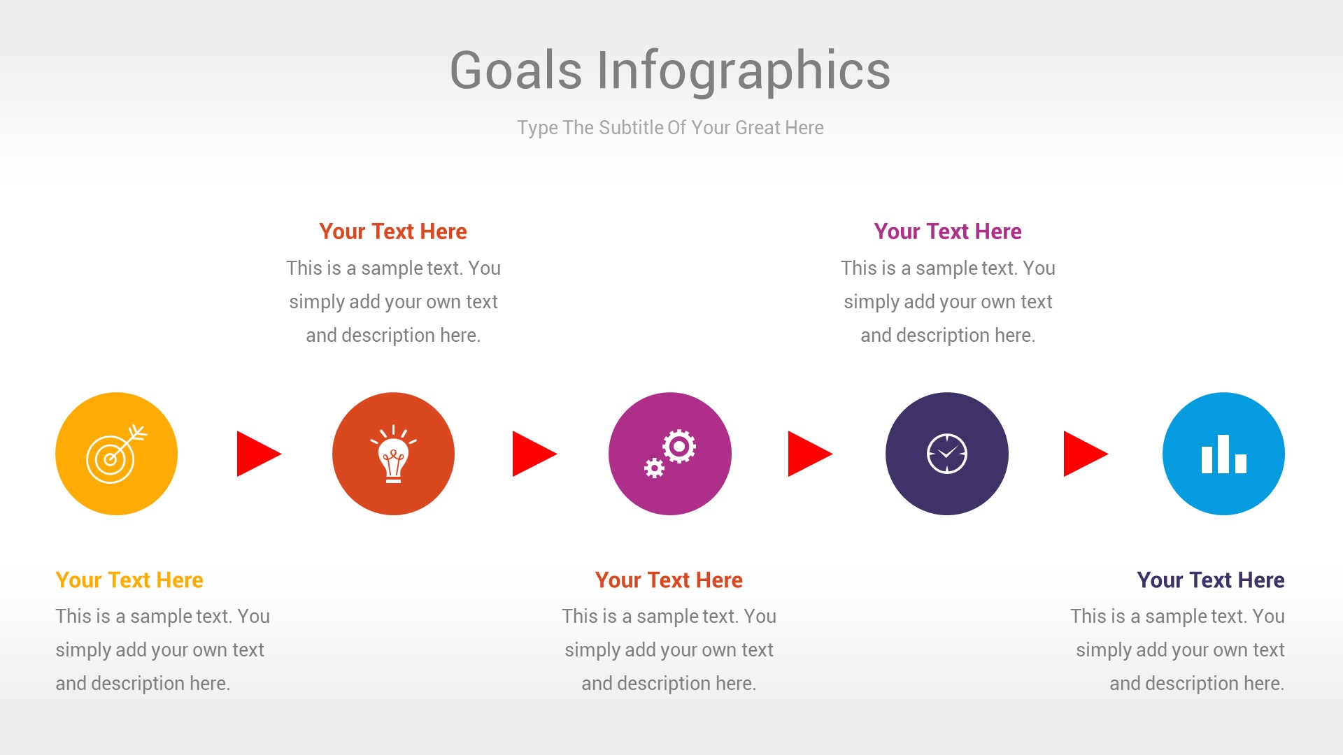 Goals Infographics Keynote & Illustrator Presentation, Presentation ...