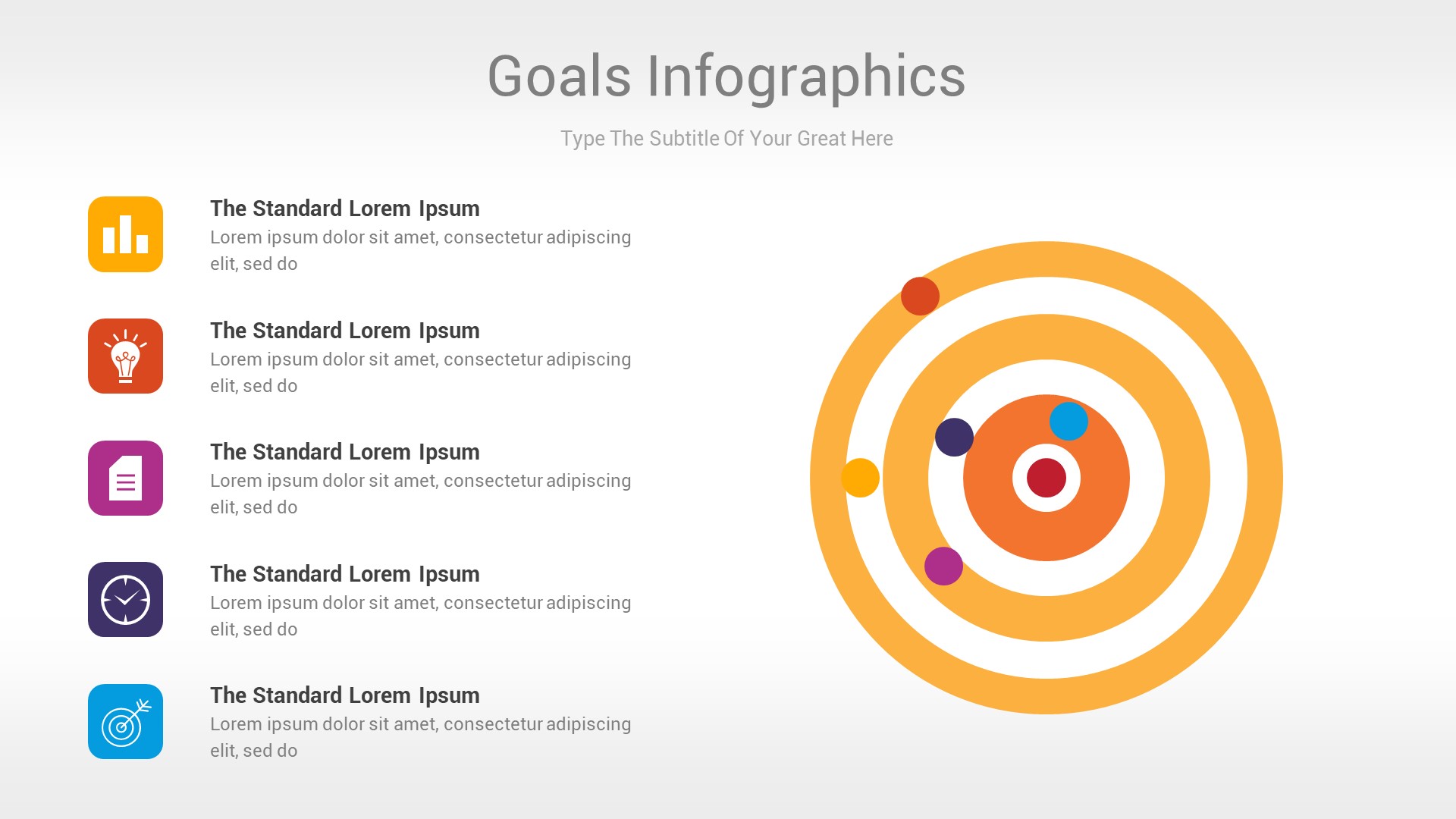 Goals Infographics Keynote & Illustrator Presentation, Presentation ...