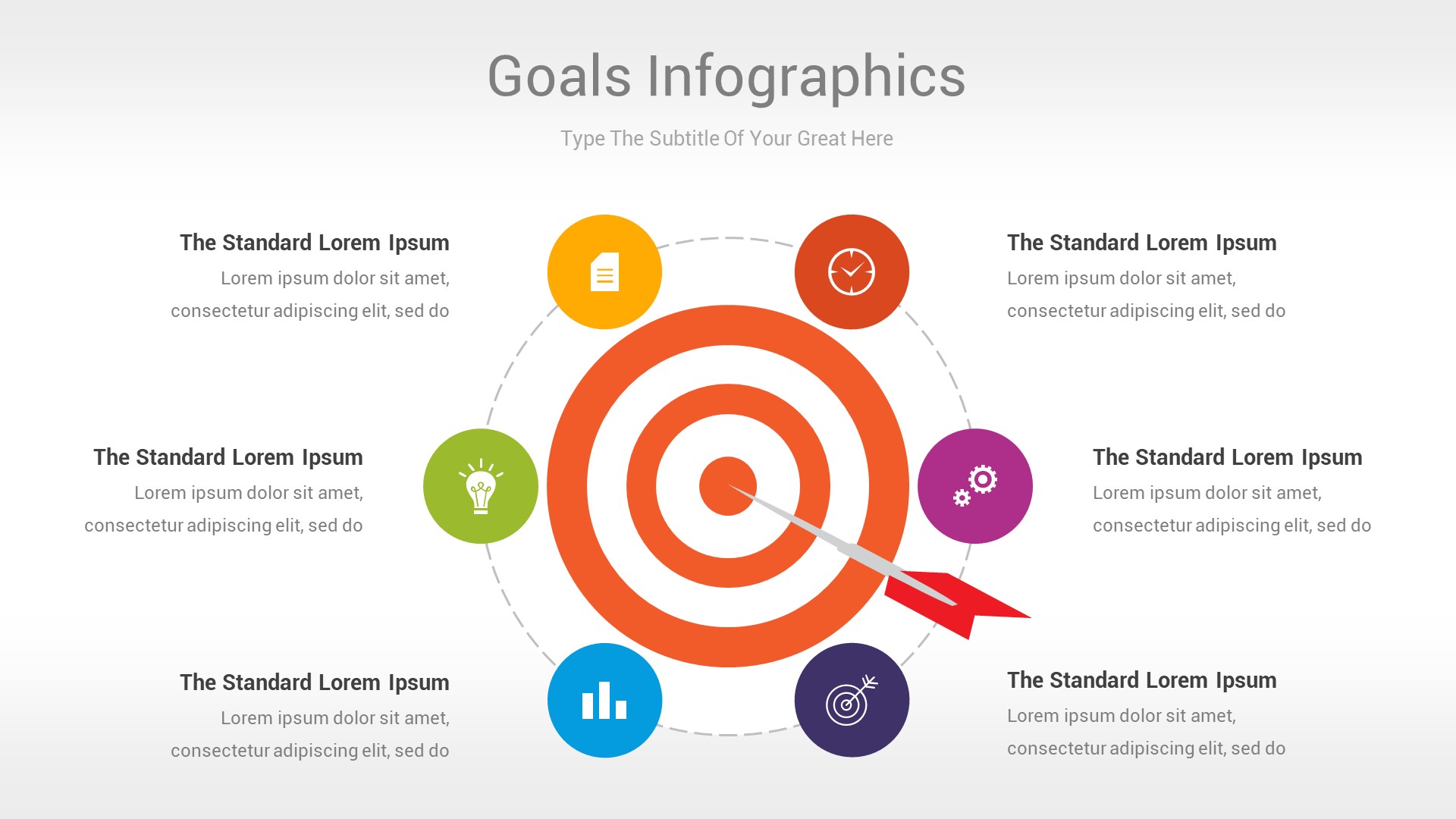 Goals Infographics Keynote & Illustrator Presentation, Presentation ...
