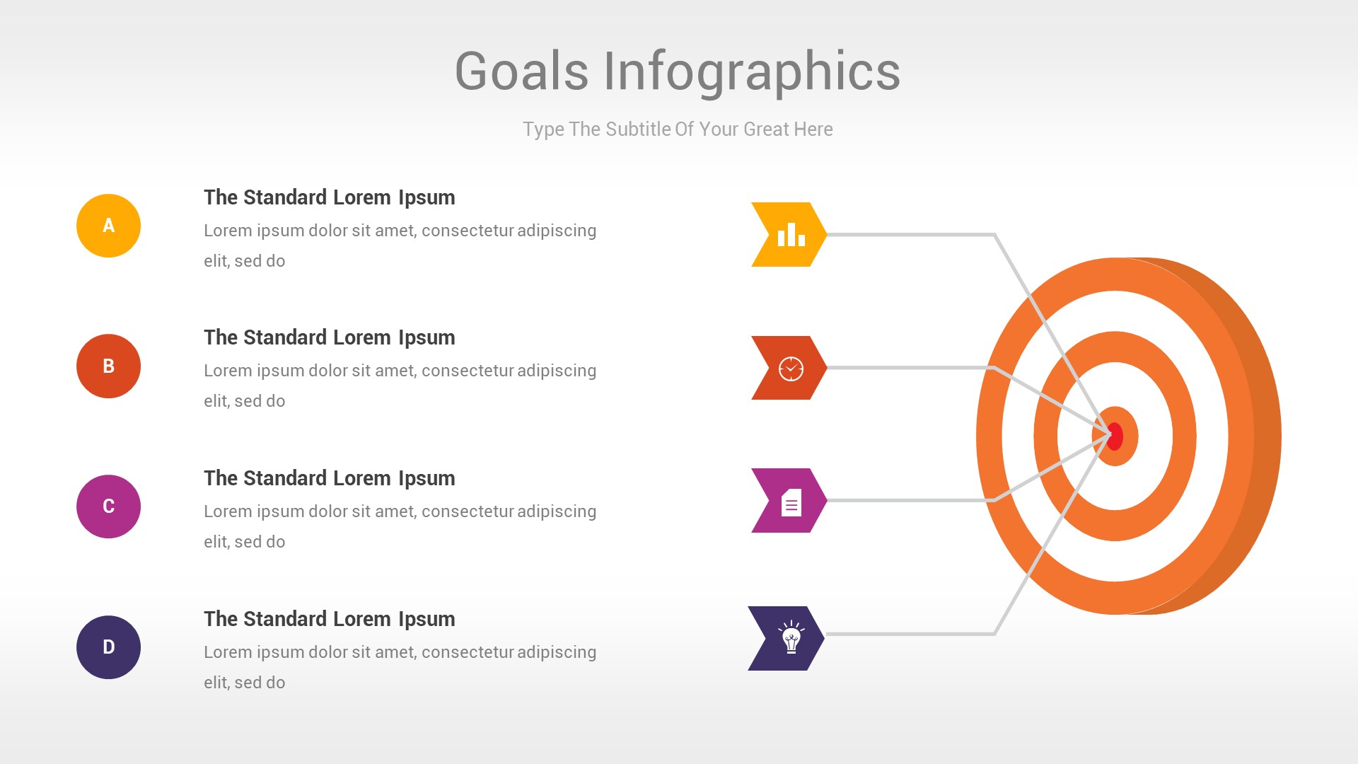 Goals Infographics Keynote & Illustrator Presentation, Presentation ...