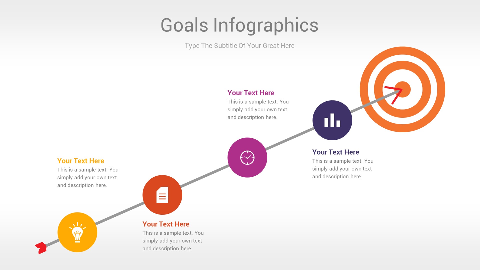 Goals Infographics Keynote & Illustrator Presentation, Presentation ...
