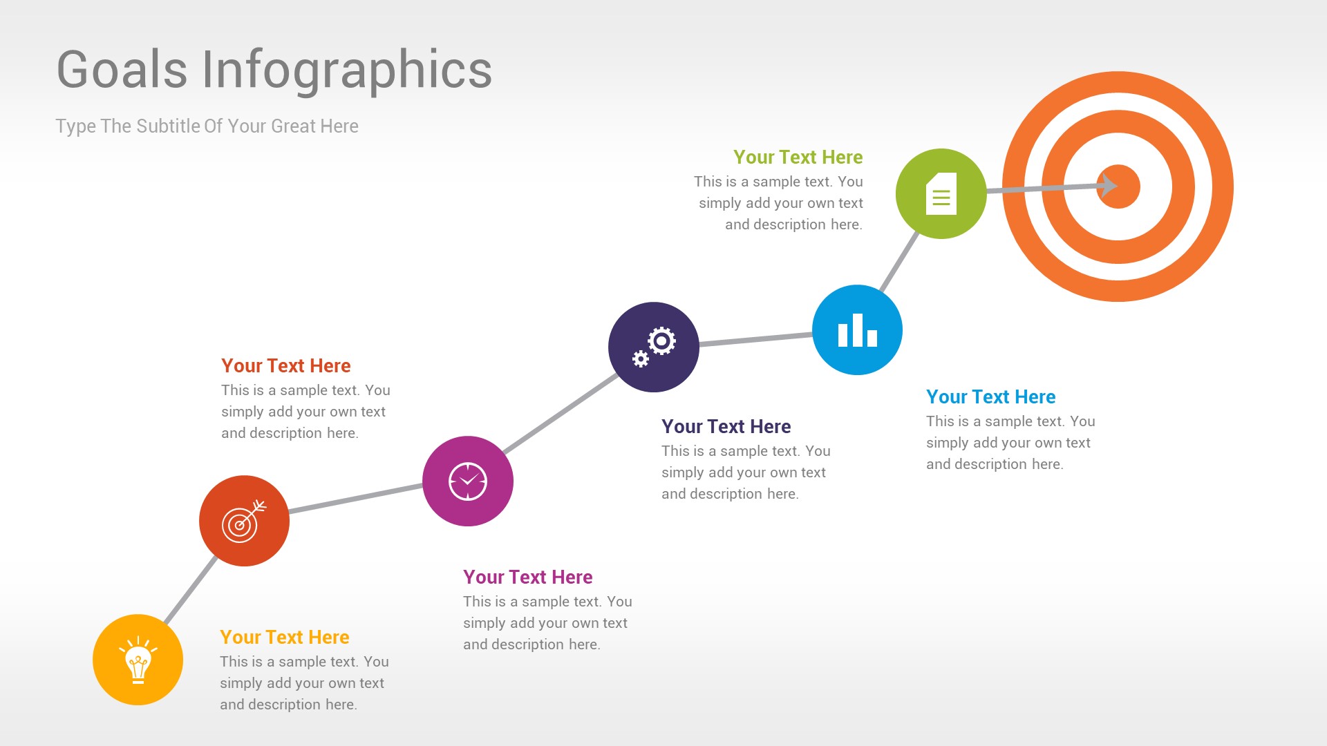 Goals Infographics Keynote & Illustrator Presentation, Presentation ...