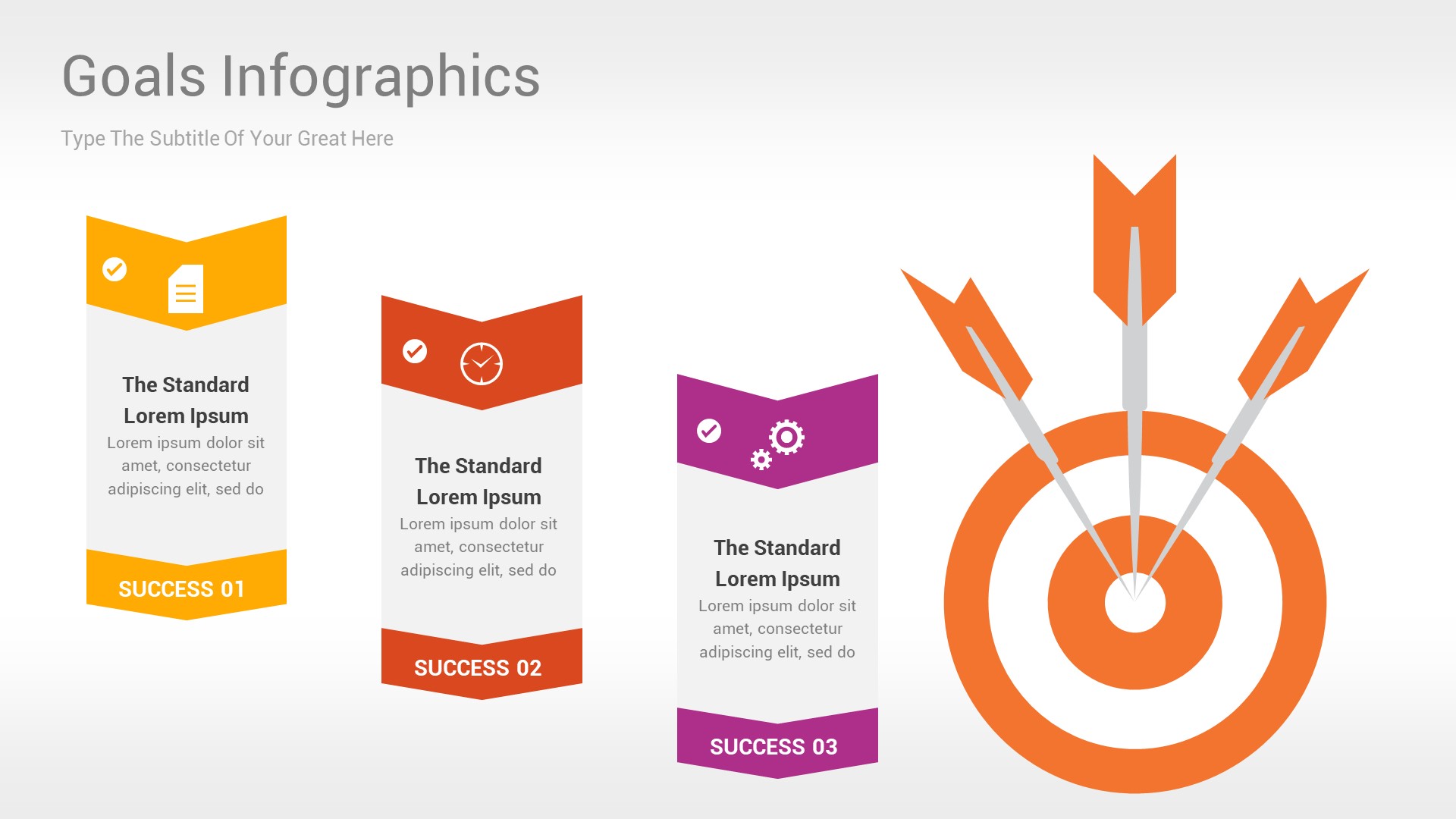 Goals Infographics Keynote & Illustrator Presentation, Presentation ...