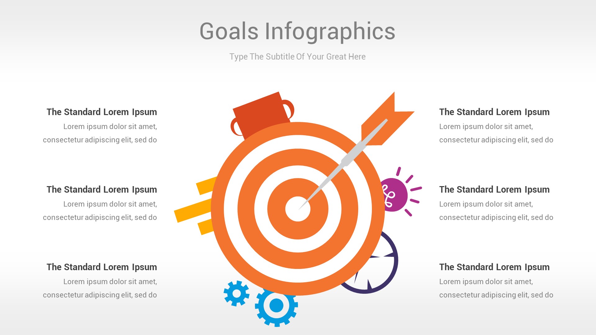 Goals Infographics Keynote & Illustrator Presentation, Presentation ...