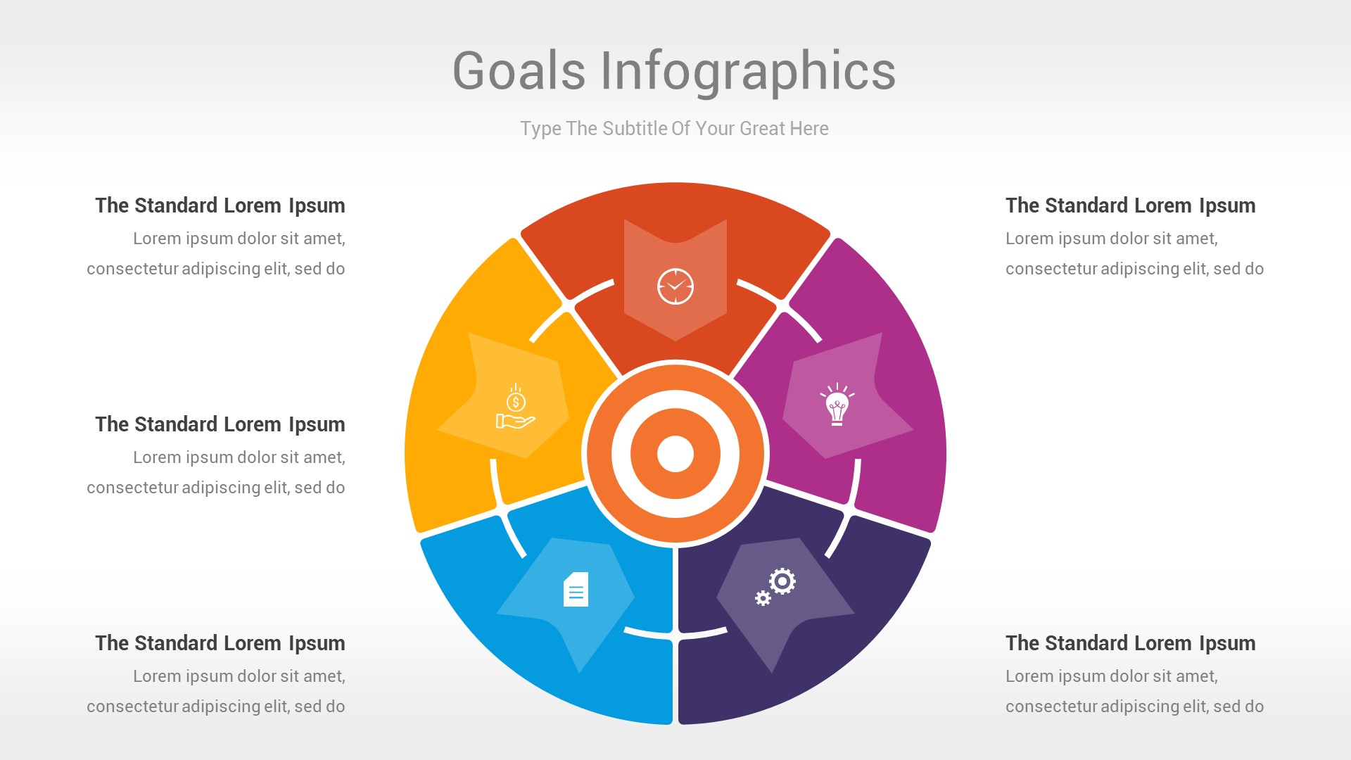 Goals Infographics Keynote & Illustrator Presentation, Presentation ...