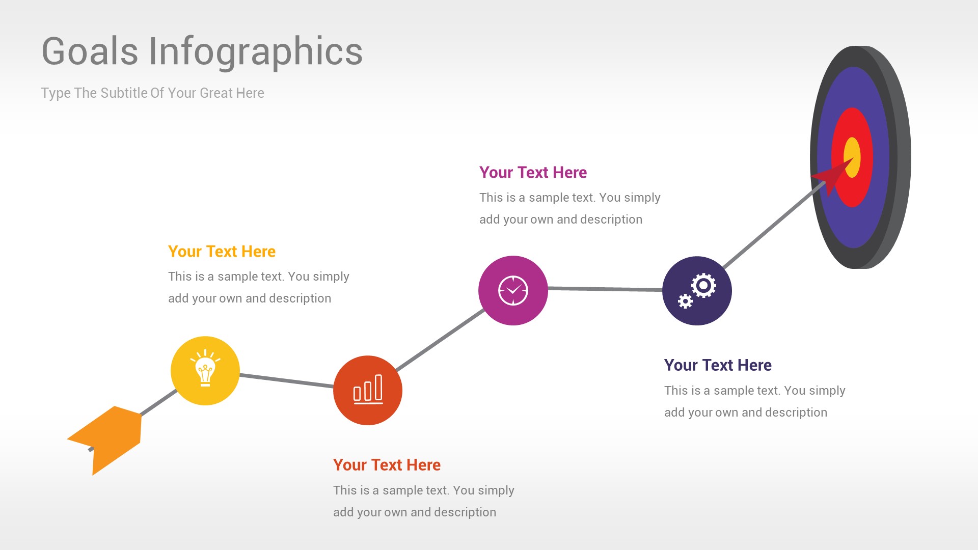 Goals Infographics Keynote & Illustrator Presentation, Presentation ...