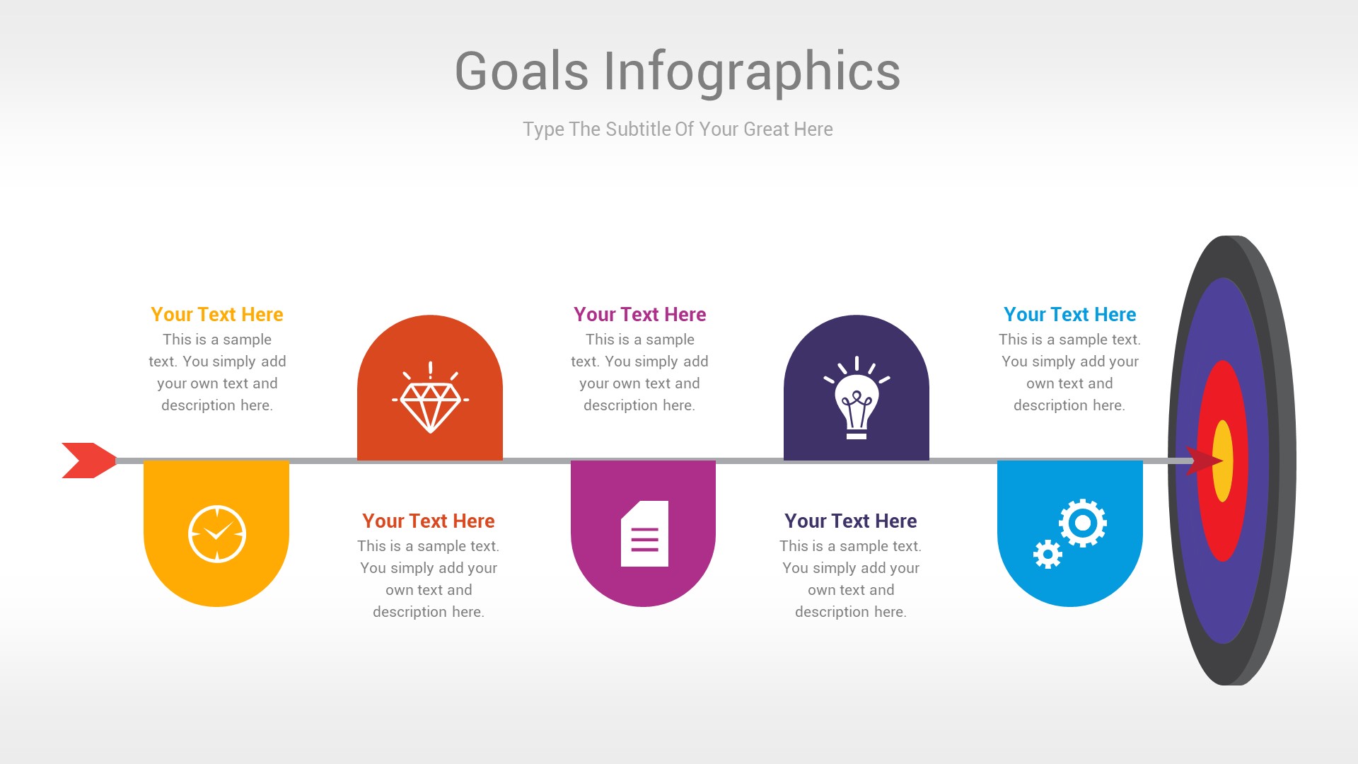 Goals Infographics Keynote & Illustrator Presentation, Presentation ...