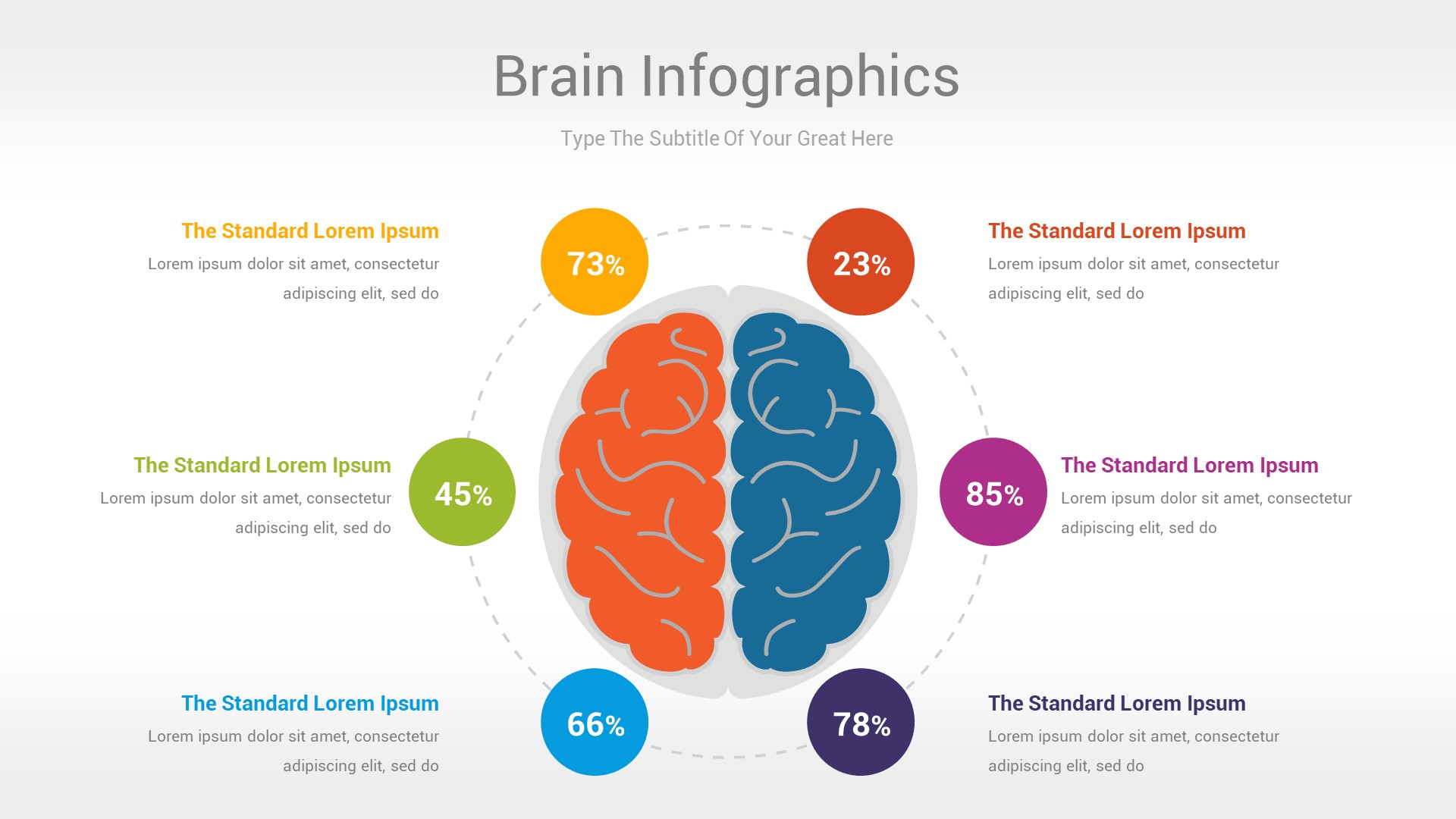 Brain Infographics Google Slides & Illustrator Presentation ...