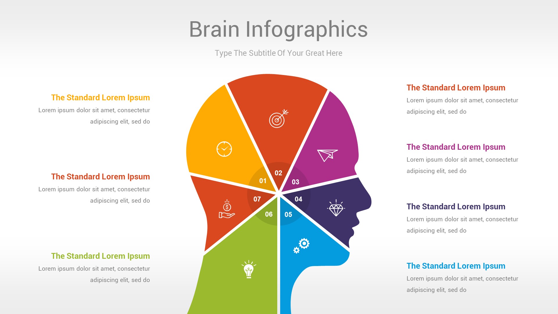 Brain Infographics Keynote & Illustrator Presentation, Presentation ...