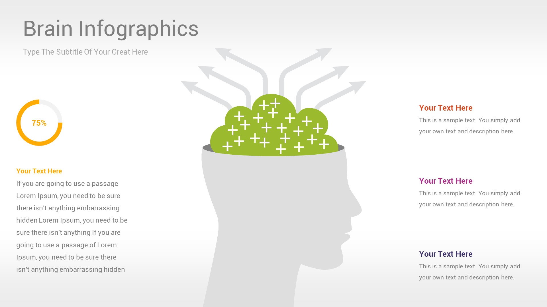 Brain Infographics Keynote & Illustrator Presentation, Presentation ...