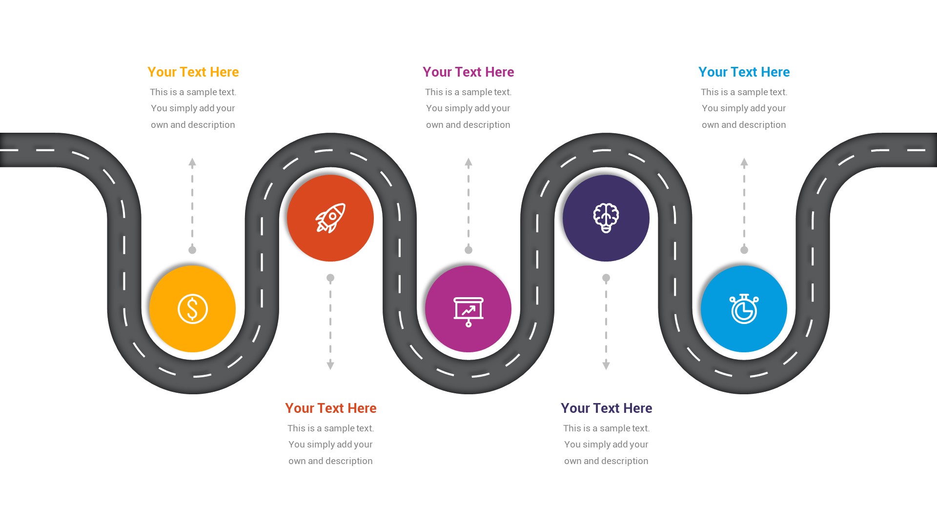 RoadMap Diagrams Google Slides & Illustrator Template, Presentation ...