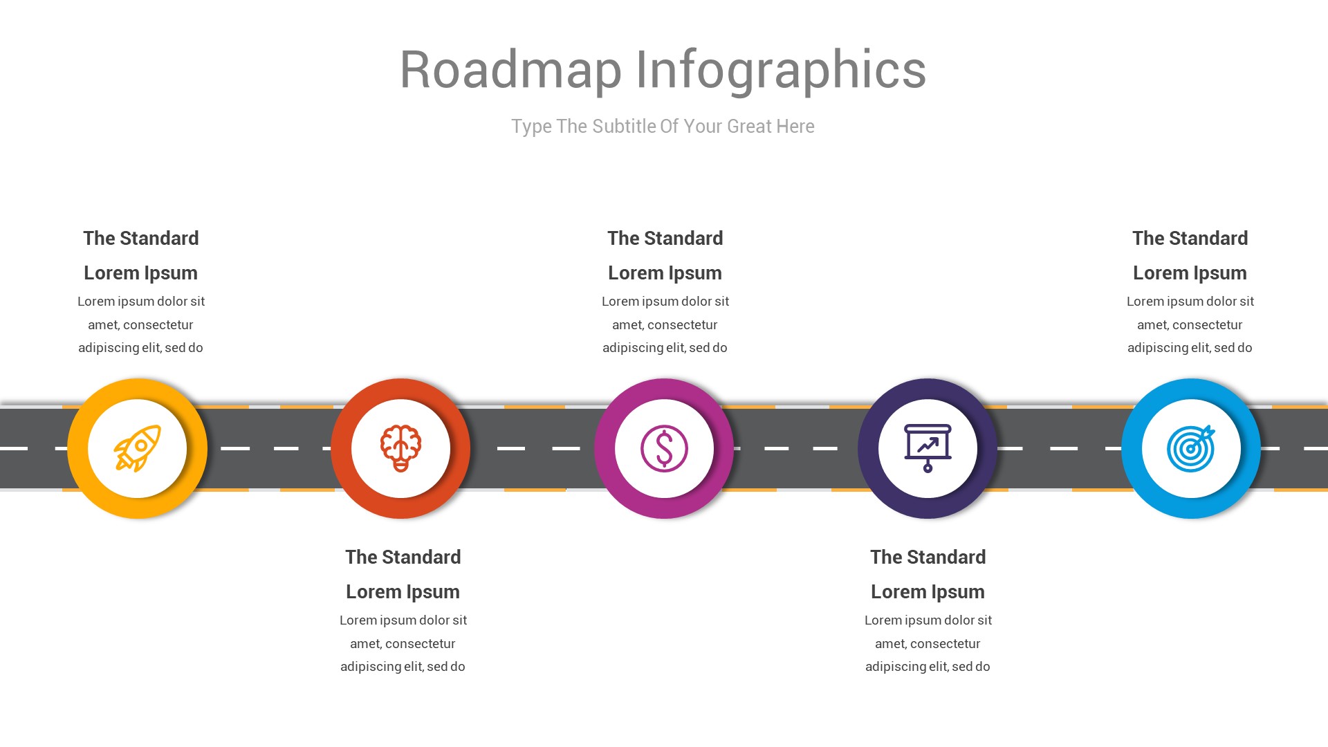 RoadMap Diagrams Google Slides & Illustrator Template, Presentation ...