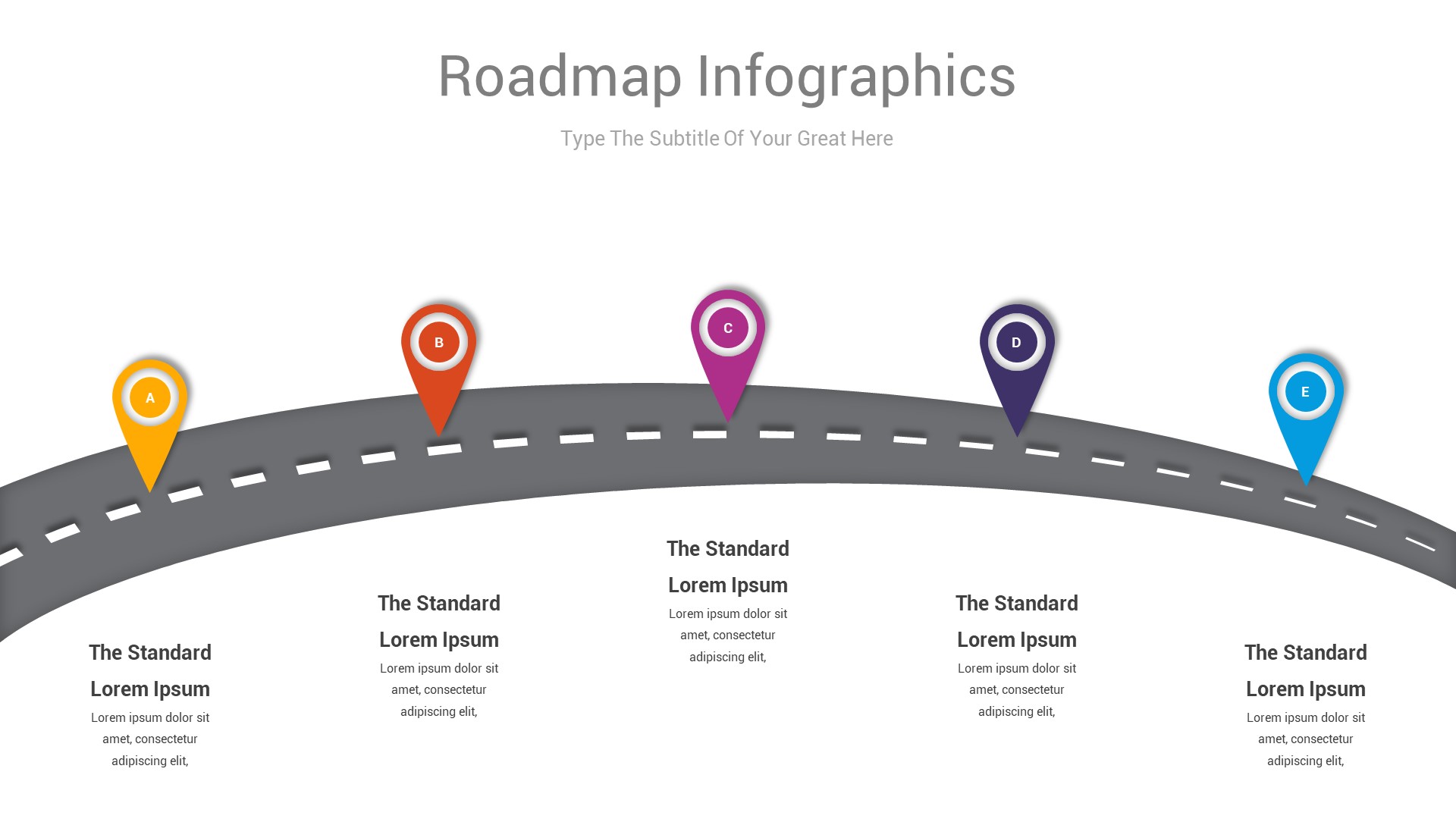 RoadMap Diagrams Google Slides & Illustrator Template, Presentation ...