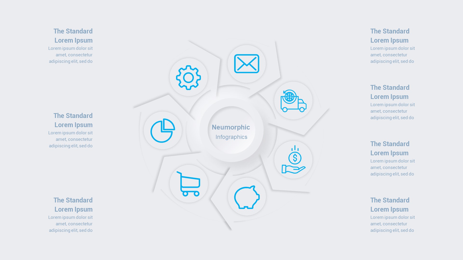 Neumorphic Infographics Google Slides Template by Neroox | GraphicRiver