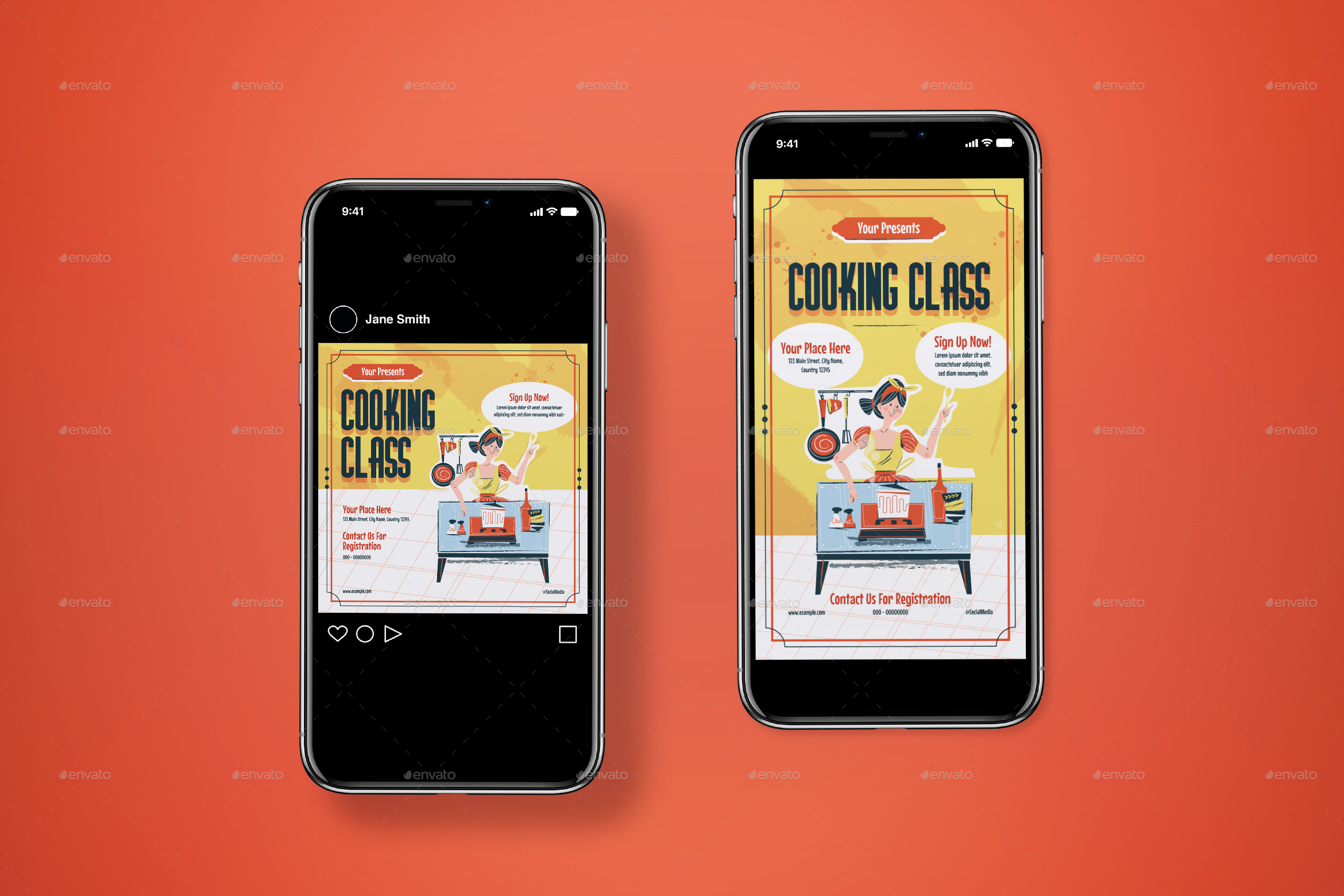 Cooking Class Flyer Set, Print Templates | GraphicRiver