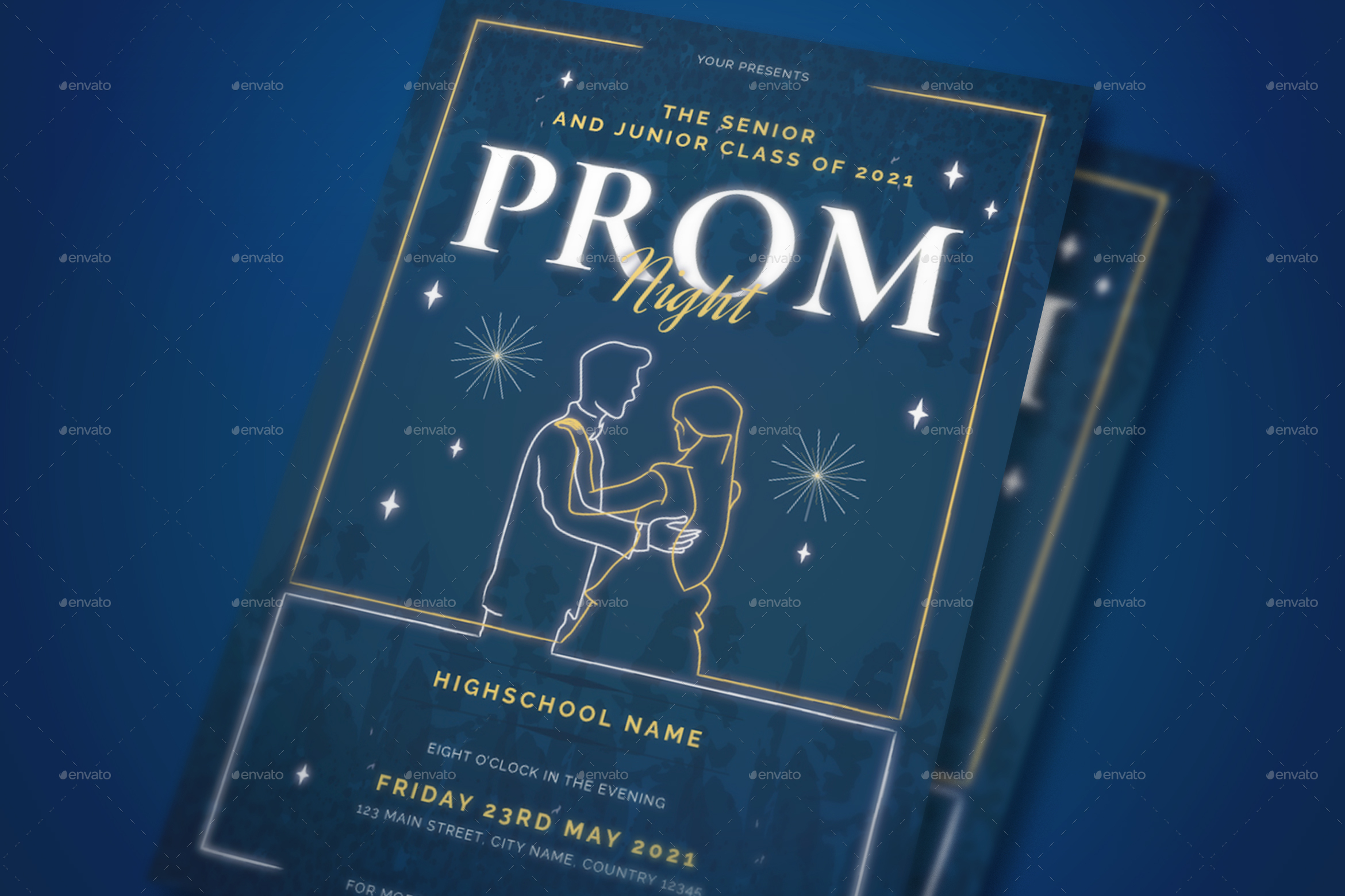 Prom Night Flyer Set, Print Templates | GraphicRiver