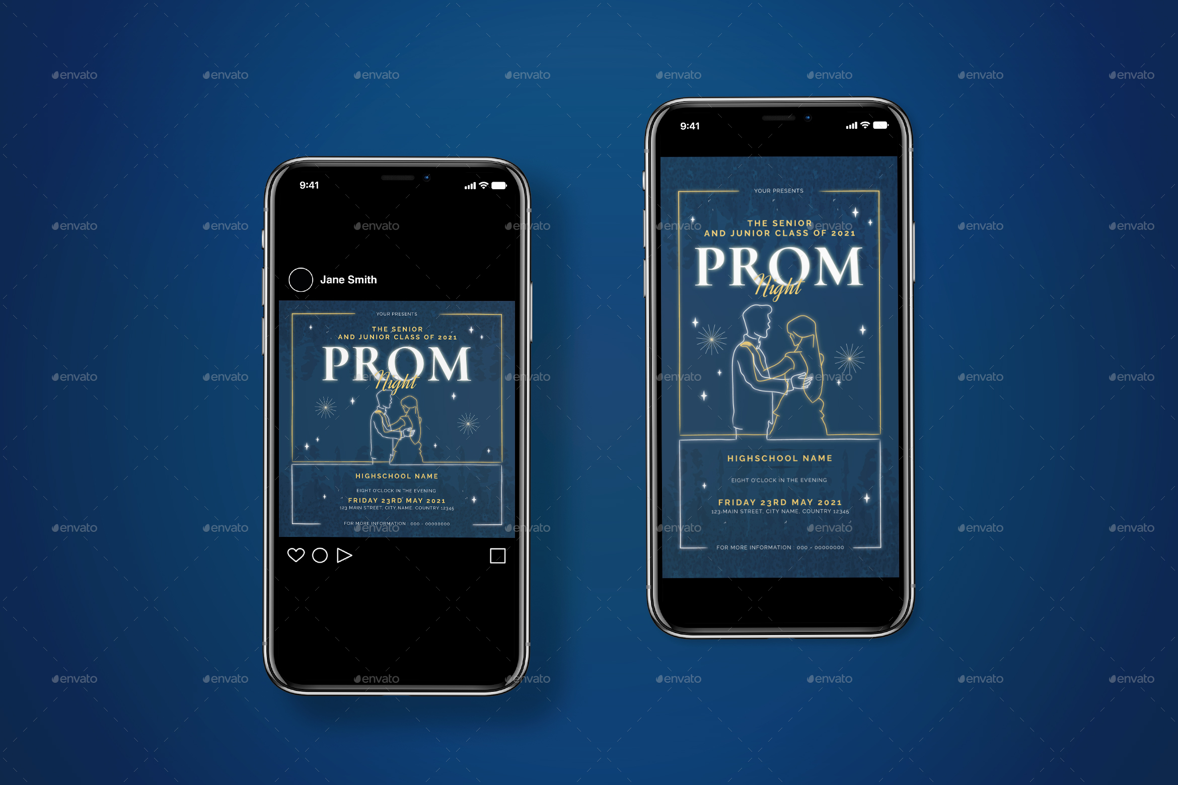 Prom Night Flyer Set, Print Templates | GraphicRiver