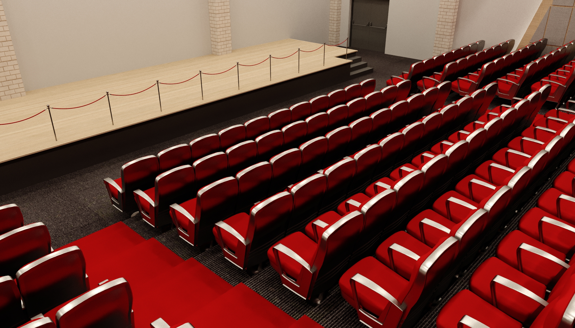 Auditorium Hall Concept 3ds Max Realistic Design by uygdizaynsales